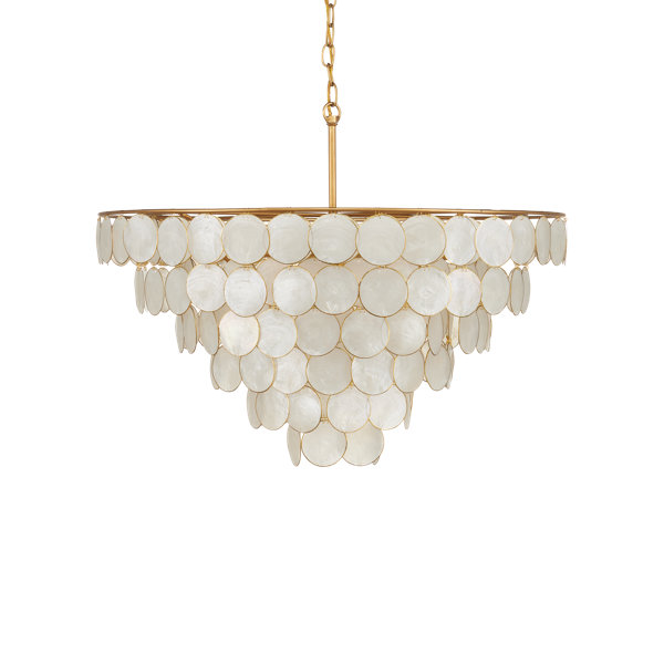 Currey & Company Bon Vivant Shell Semi-Flush Mount | Perigold